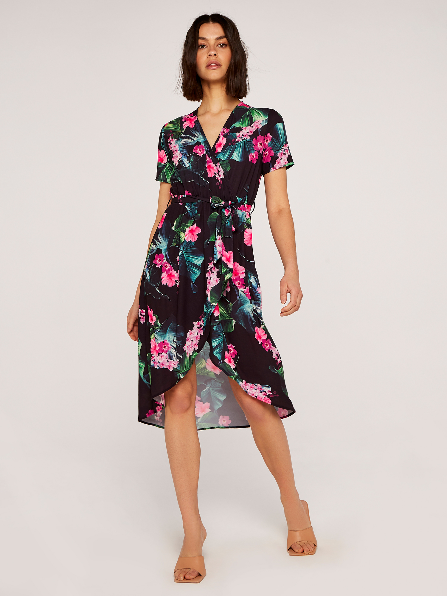 Tropical Wrap Dress | Apricot Clothing