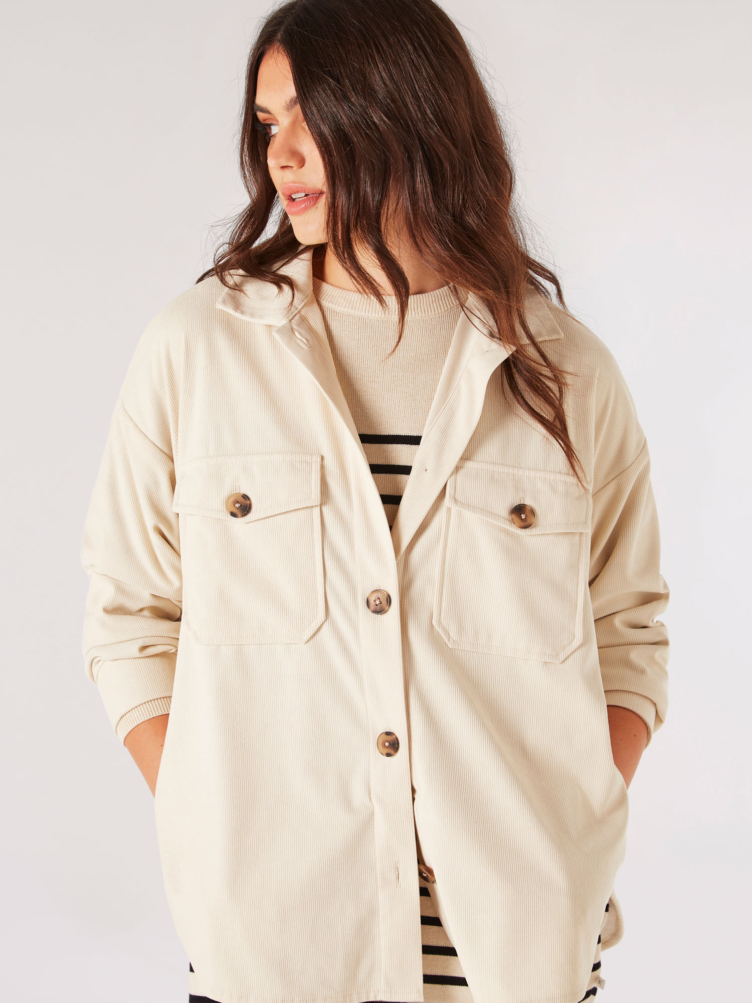 Oversized Corduroy Shirt | Apricot Clothing