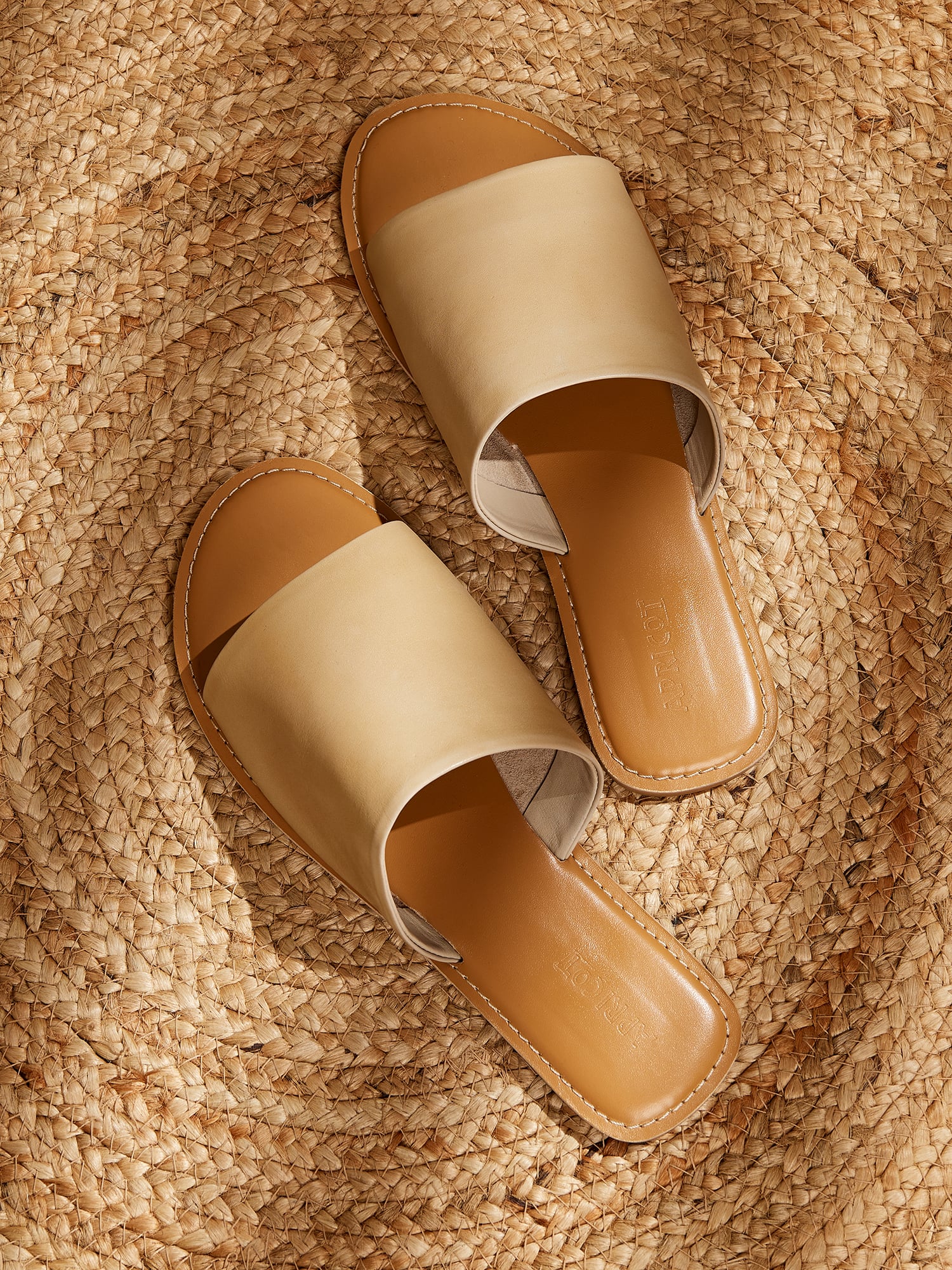 Soft Leather Mules | Apricot Clothing